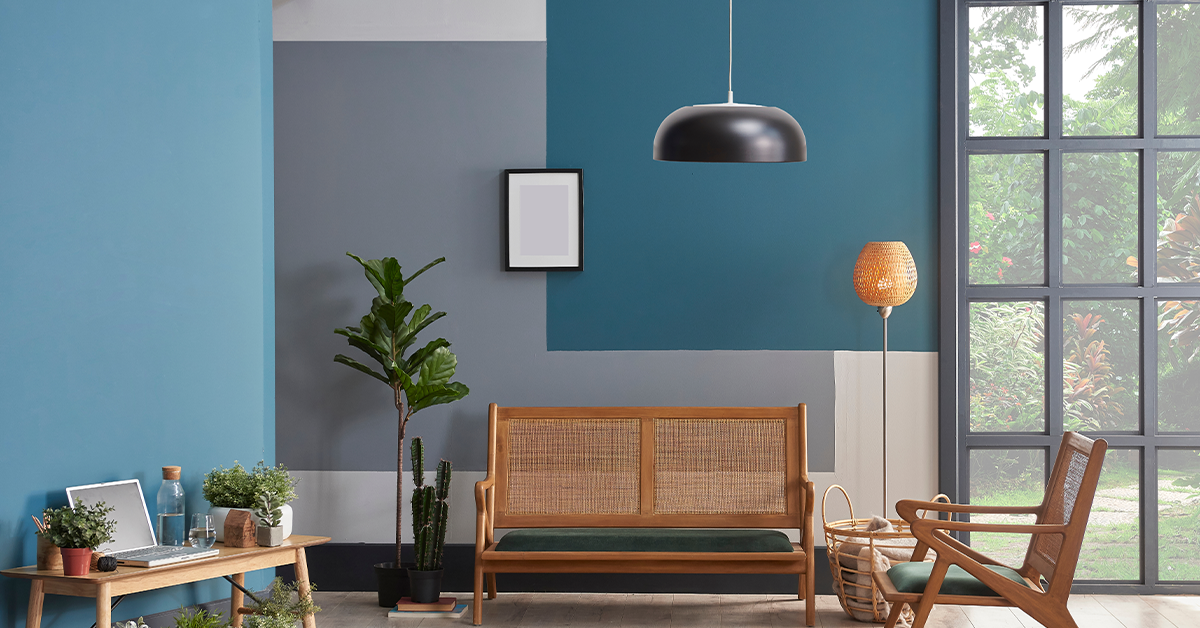 A Guide To Colour Blocking When Choosing Wall Paint Colours - Surya Paints
